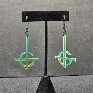 Ghost Grucifix Logo Acrylic Earrings - Etsy