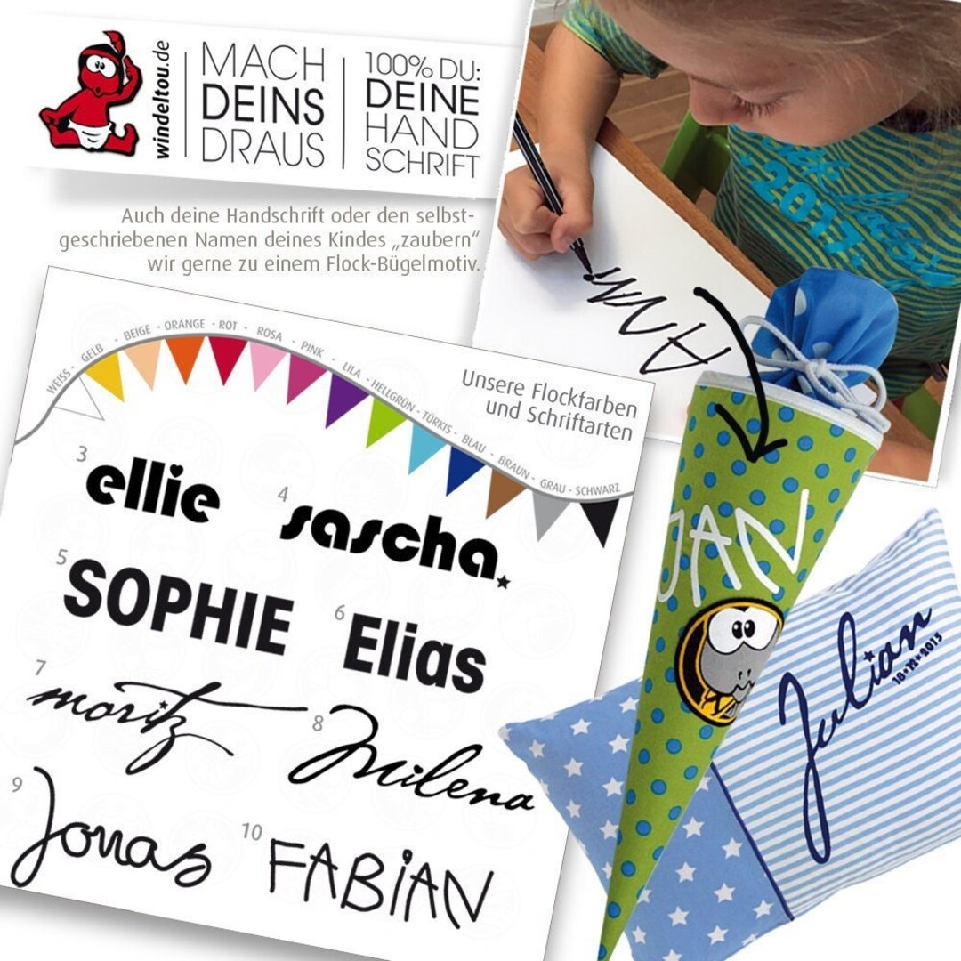 Custom Text in Velvet Script, Even in Your Own Handwriting, for Ironing ...