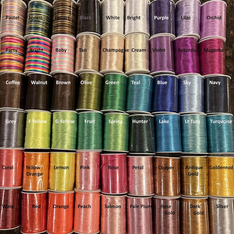 Silver Satin Rattail Cord - Etsy