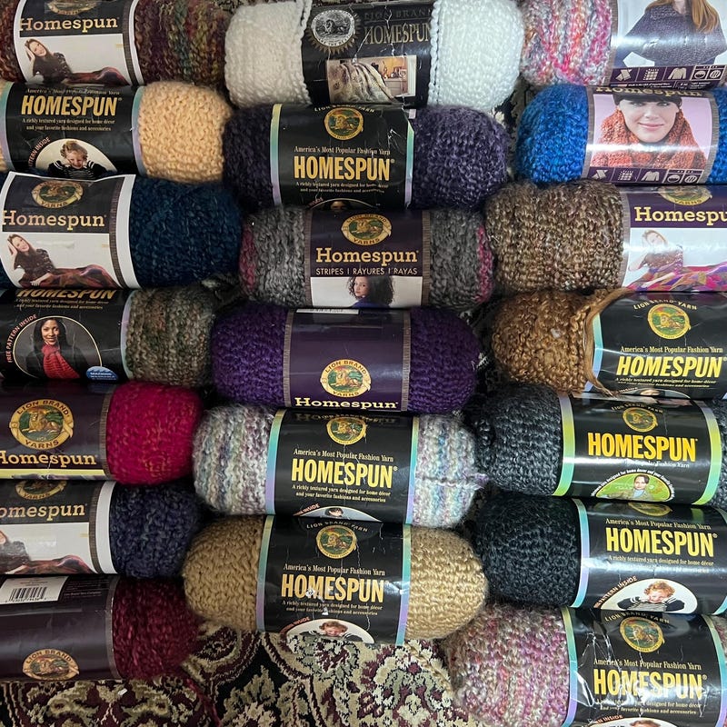 Homespun Lions Brand Yarn - Etsy