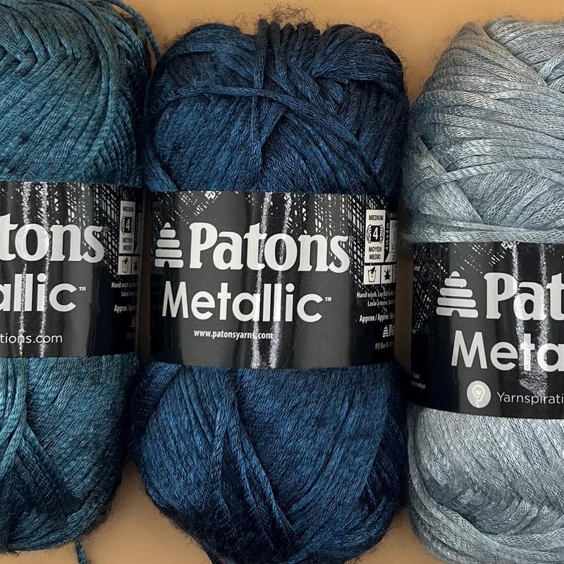 Metallic Yarn - Etsy