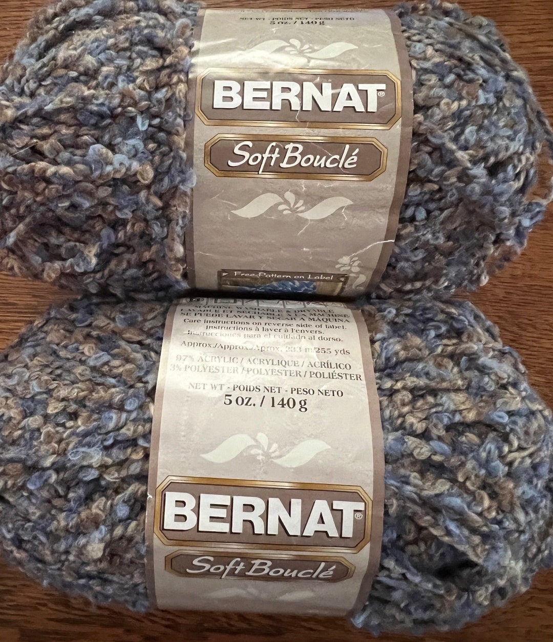2 Skeins Bernat Soft Boucle Westport Shades - Etsy