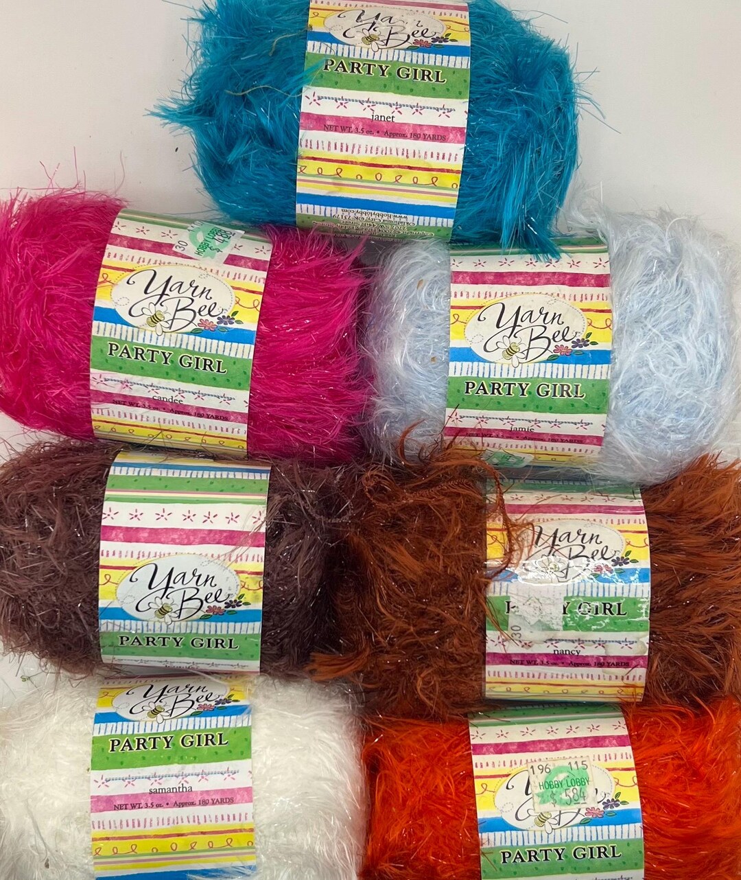 Yarn Bee Party Girl 7 Colors Available 3.5 Ounce Polymide - Etsy