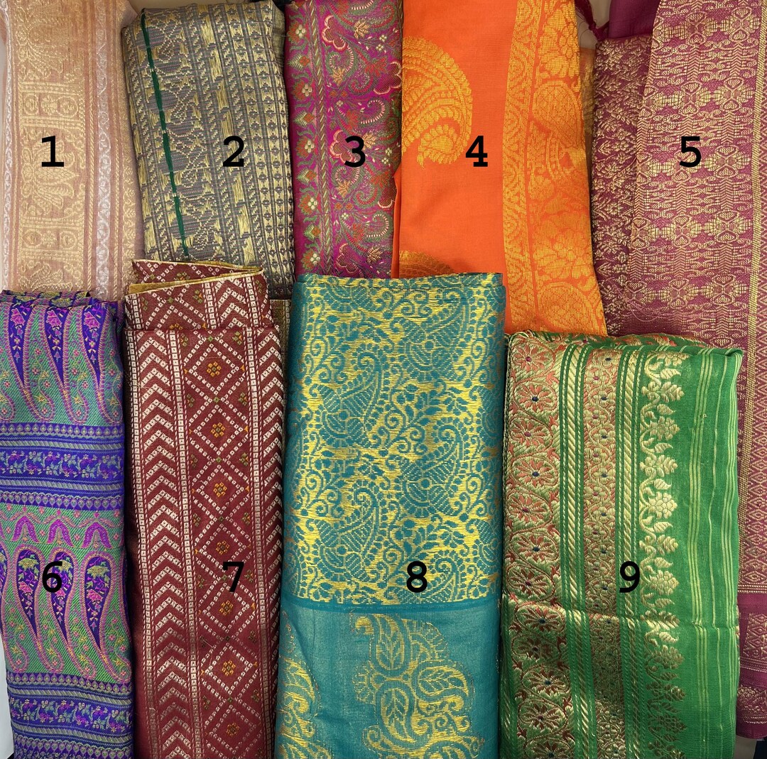 Embroidered Sari Border Cuts Various Sizes Please Read Details Below - Etsy