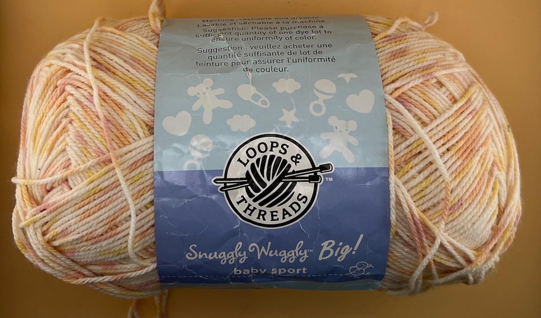 1 Skein Loops and Threads Snuggly Wuggly 10.5 Ounce Petunia Dots 3 ...
