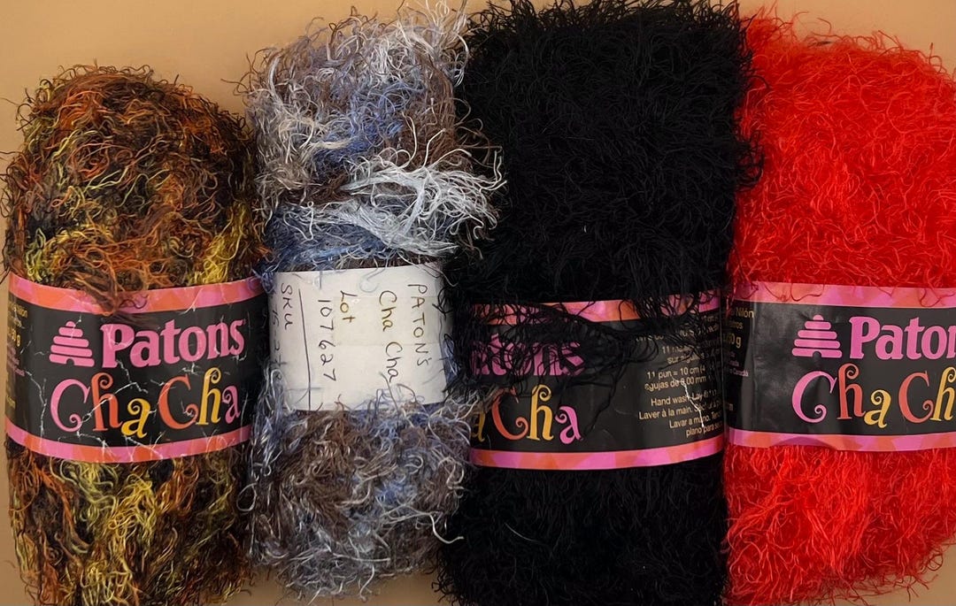 Patons Cha Cha Yarn - 4 Colors 50 Grams Each Nylon - Etsy