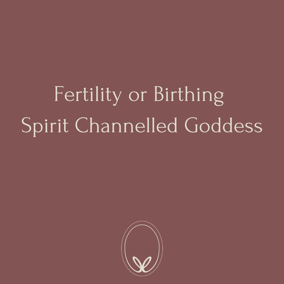 Fertility or Birthing Spirit Channelled Goddess - Etsy