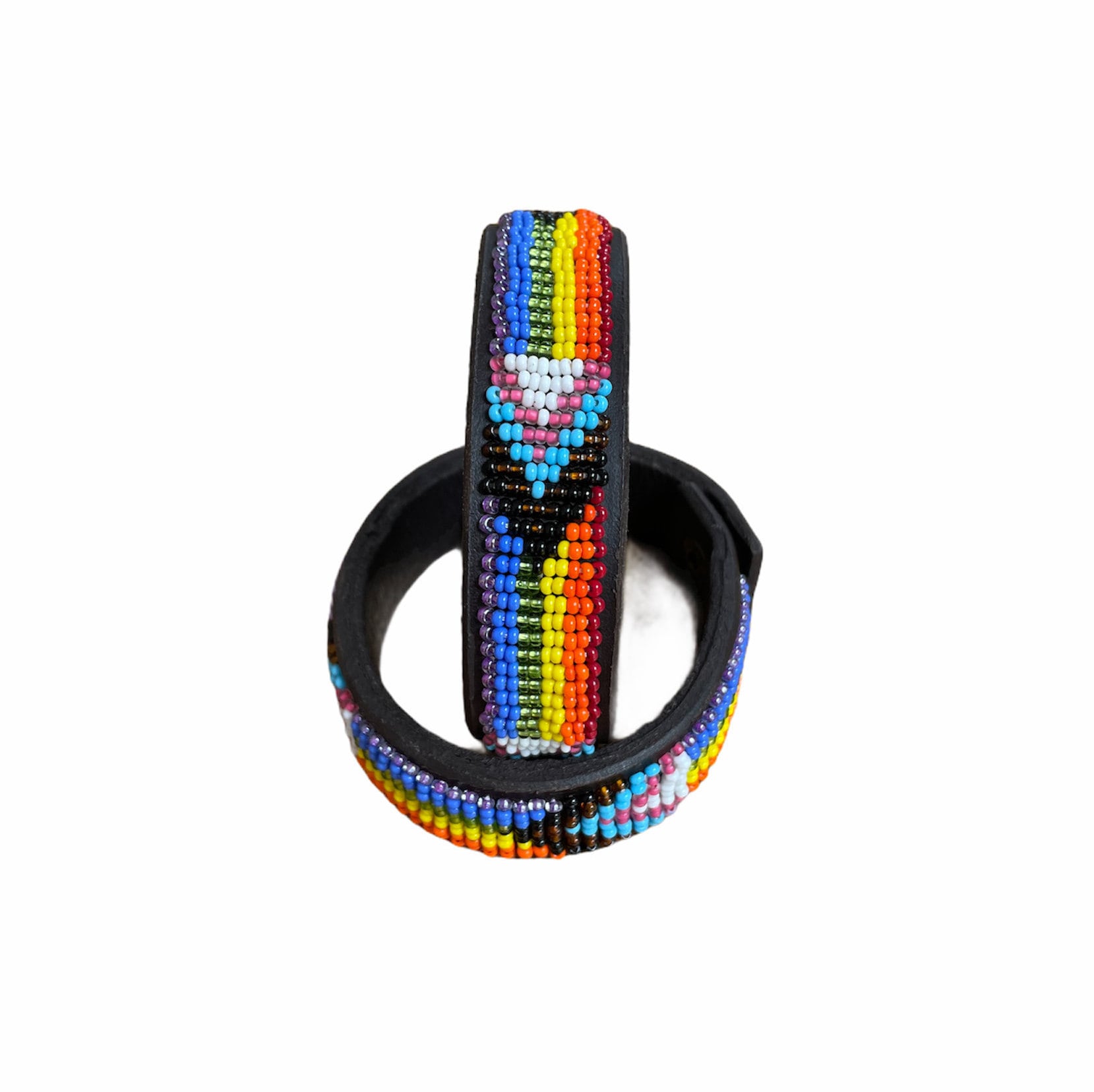 Beaded Leather Wrist Bands From the Kenyan Maasai. Tracked Delivery ...