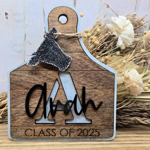 Personalized Cow Tag, Decorative Board, Cow Decor, Personalized Cow ...