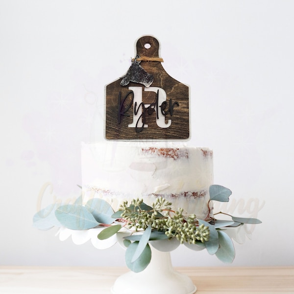 Western Cake Topper - Etsy