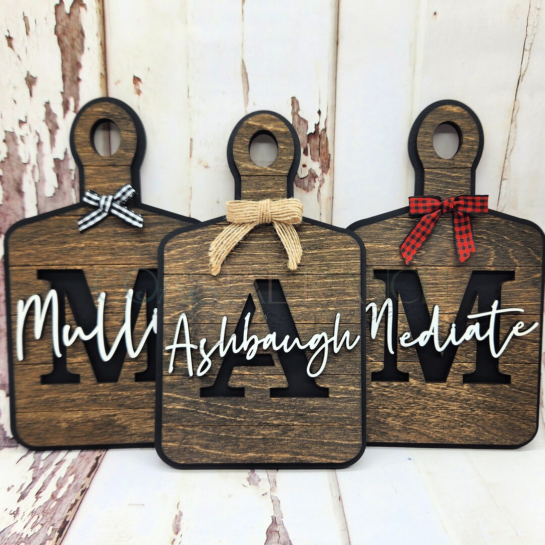 Personalized Monogram Board, Decorative Board, Decorative Cutting Board ...