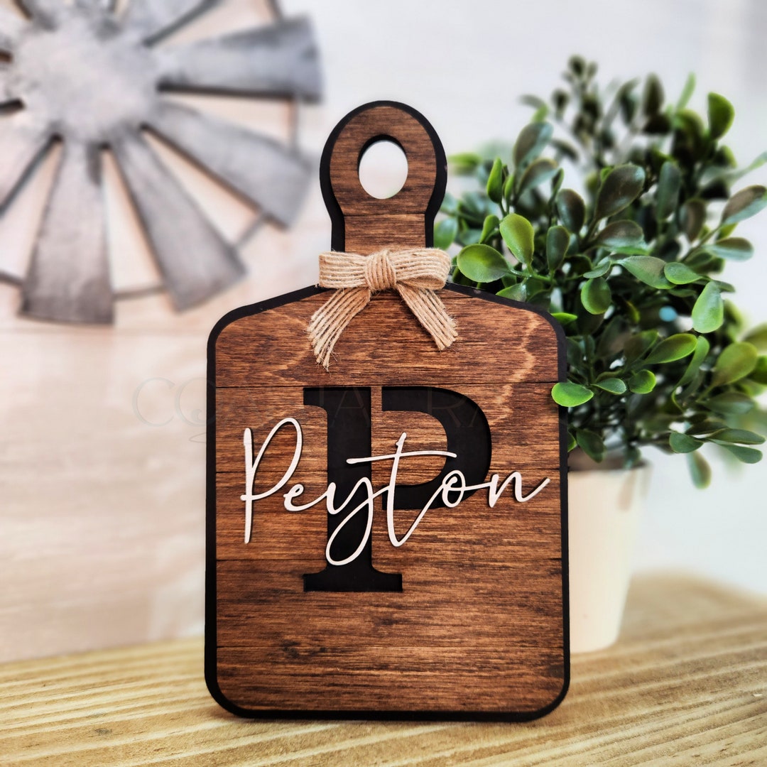 Personalized Monogram Board, Decorative Board, Decorative Cutting Board ...