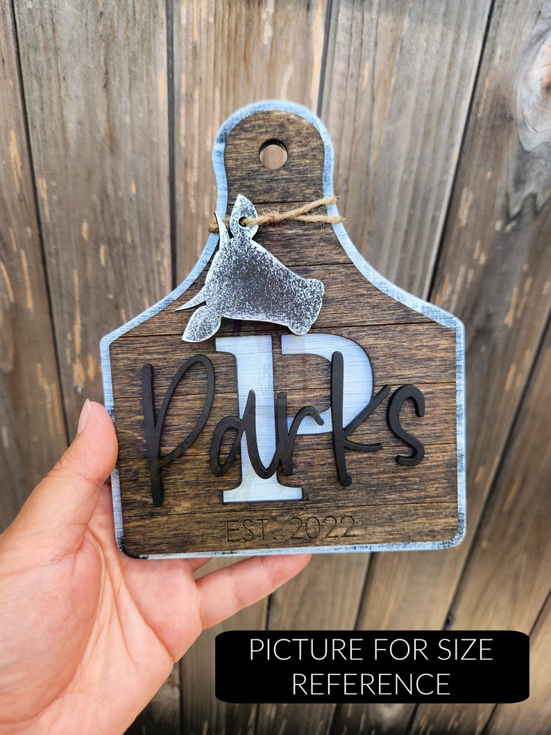 Personalized Cow Tag Decorative Board Decorative Cutting - Etsy