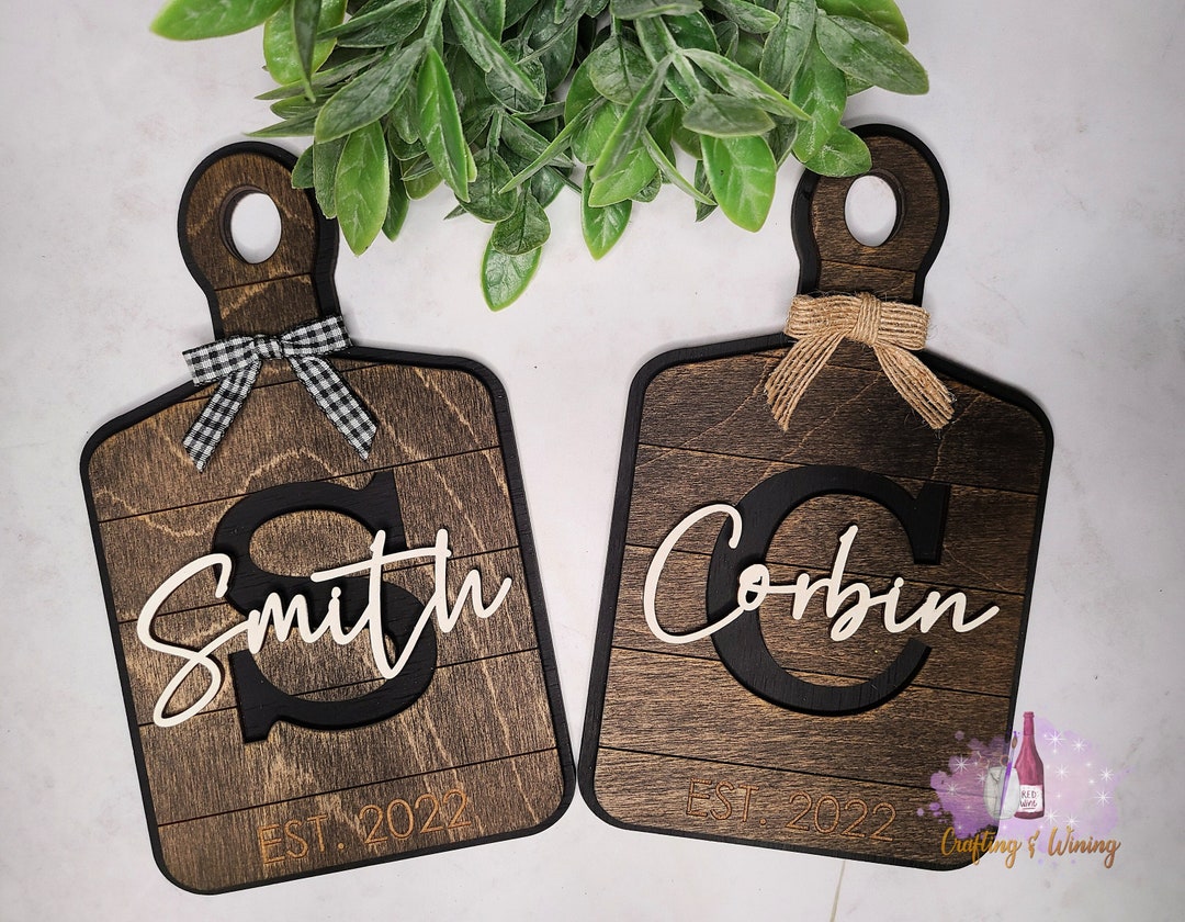 Personalized Monogram Board, Decorative Board, Decorative Cutting Board ...