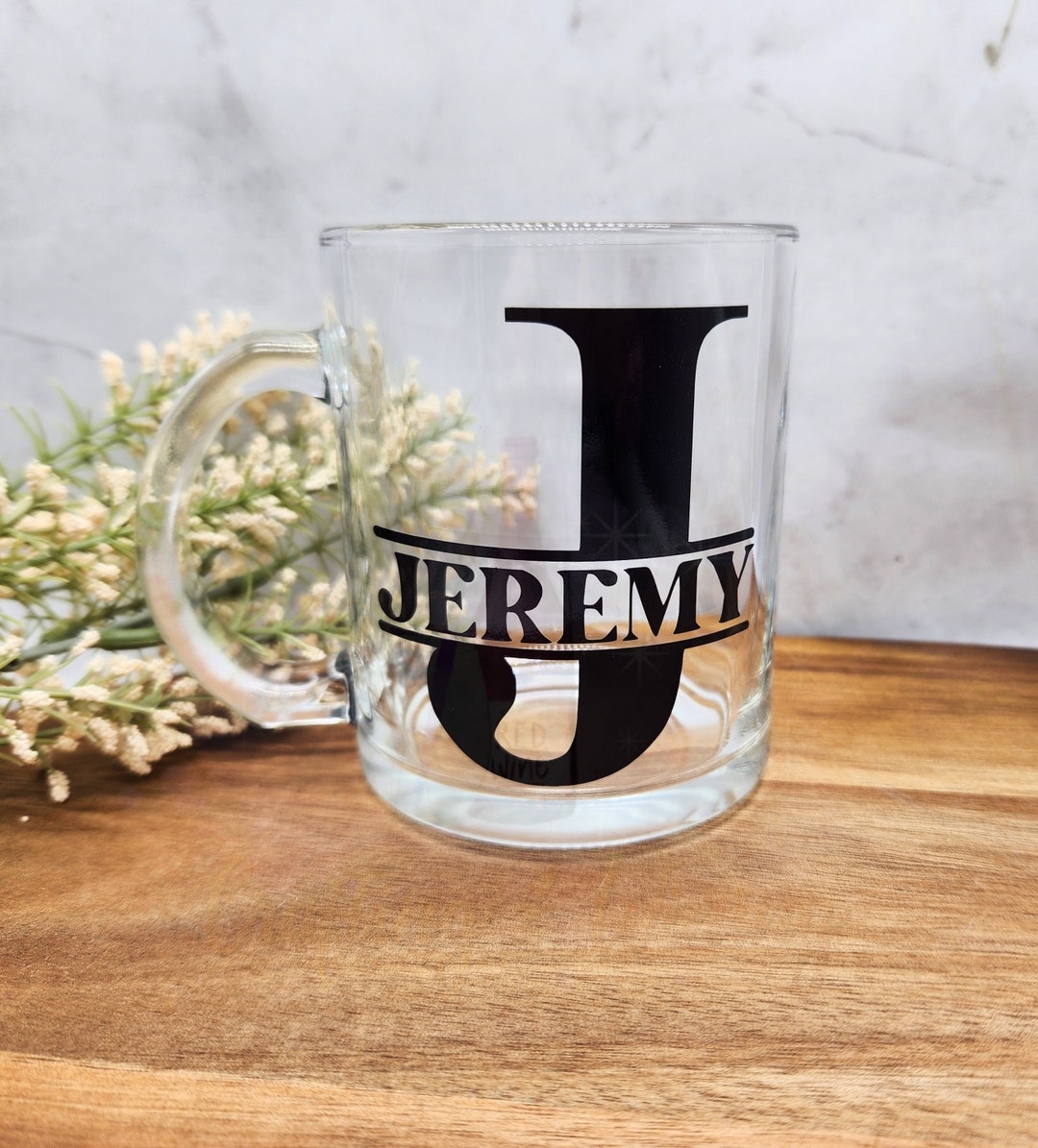 Personalized Glass Mug Glass Mug Modern Mug Glass Coffee - Etsy
