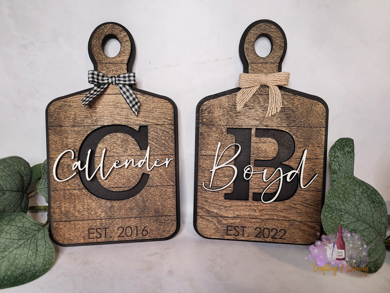 Personalized Monogram Board Decorative Board Decorative - Etsy