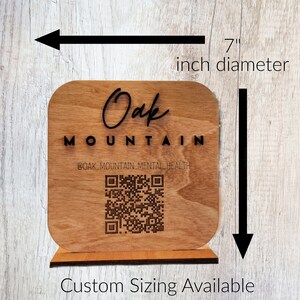 Logo and QR Code Tabletop Sign, Logo Sign, QR Code Sign, Craft Booth ...
