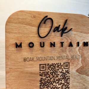 Logo and QR Code Tabletop Sign, Logo Sign, QR Code Sign, Craft Booth ...