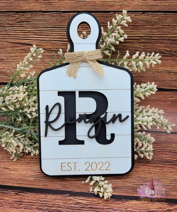 Personalized Monogram Board Personalized Gift Decorative - Etsy