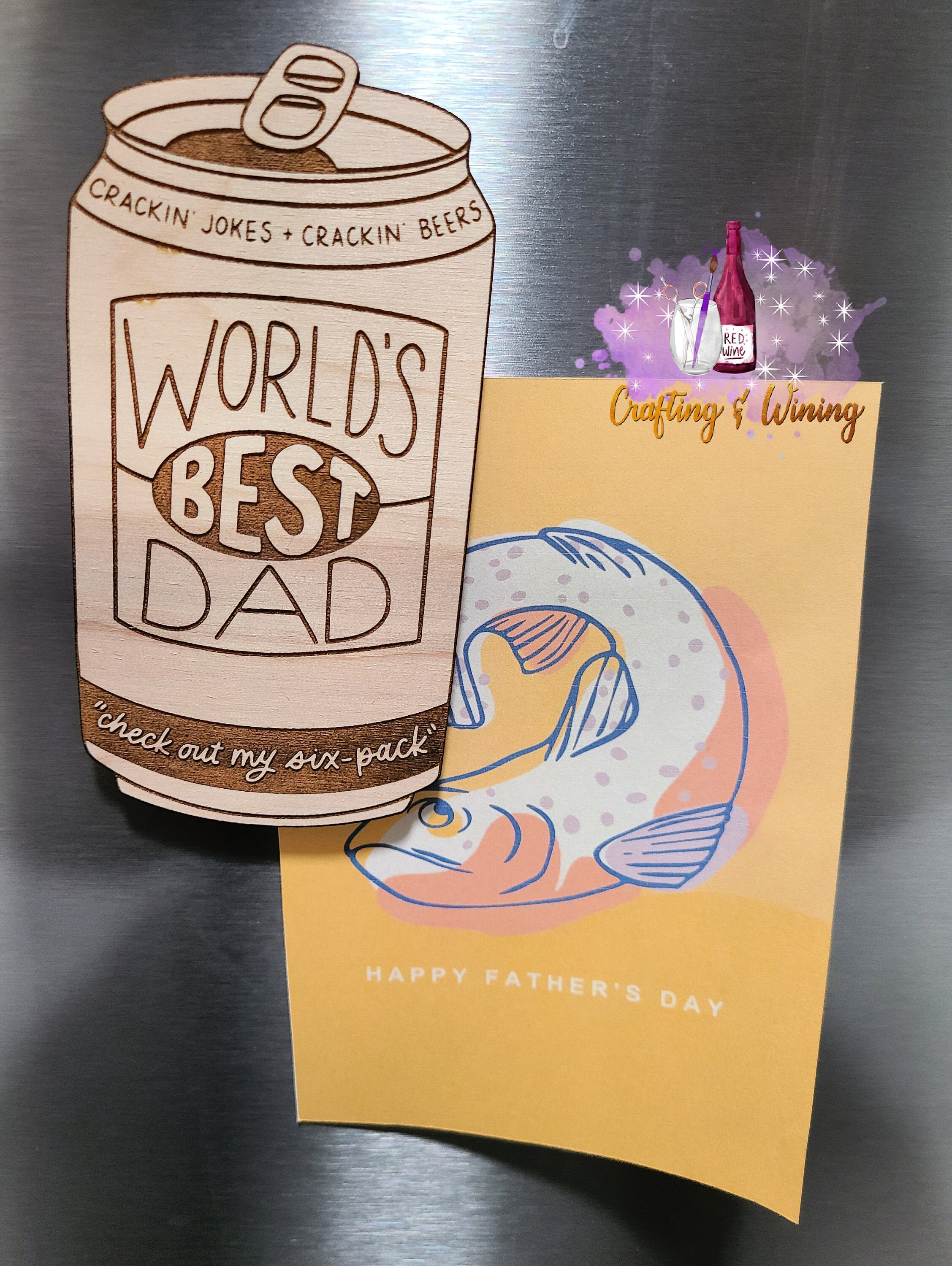 World's Best Dad Beer Can Magnet Dad Magnet Beer Gift - Etsy
