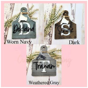 Personalized Cow Tag, Decorative Board, Cow Decor, Personalized Cow ...