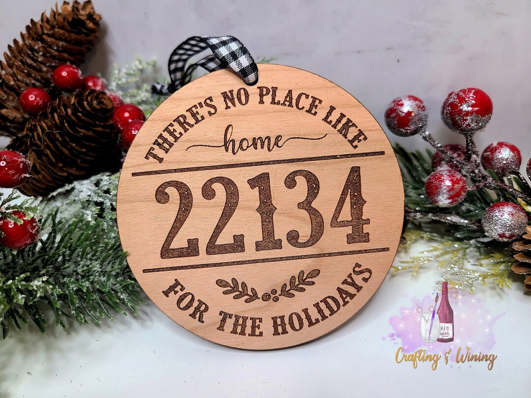 Home Zip Code Ornament, Personalized Ornament, Newlywed Ornament ...