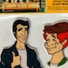 1980s Vintage Puffy Stickers, the Fonz and the Happy Days Gang Cartoon ...