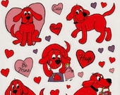 Vintage 1990s Clifford the Big Red Dog Sticker Sheet by - Etsy