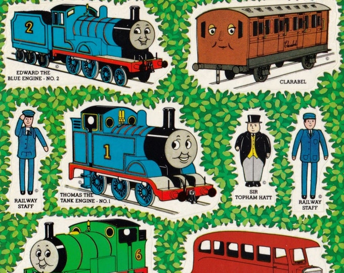 Vintage 1980s 1990s 2000s Hallmark Sticker Sheet: Thomas the Tank ... Vintage 1980s 1990s 2000s Hallmark Sticker Sheet: Thomas the Tank ...