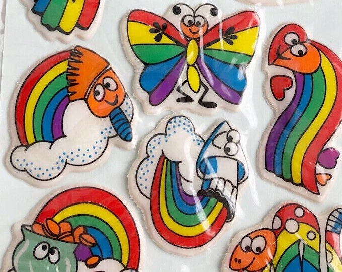 1980s Vintage Puffy Stickers - Very Popular Russ Super Stick Ons ...