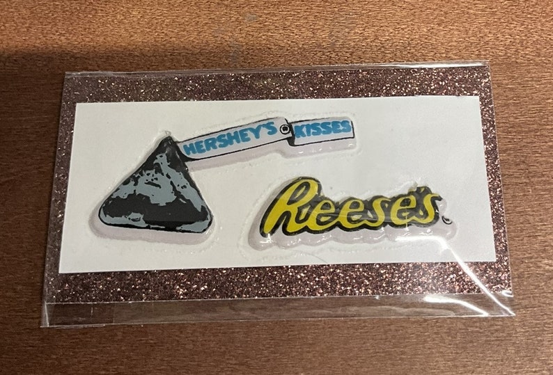 1980s Vintage Puffy Stickers, Reese's Reeses Pieces Peanut Butter and ...