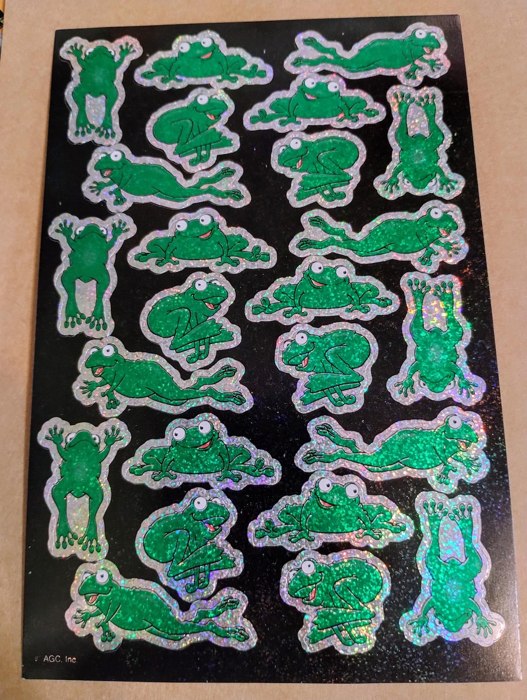 Vintage 1980s 1990s 2000s AGC Frogs Pen Pal or Happy Mail Sticker Sheet ...
