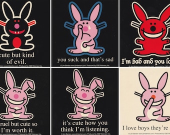 2000s Happy Bunny - Etsy