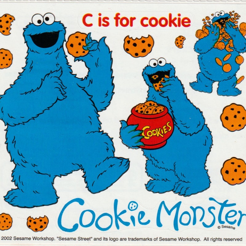 Cookie Monster Tag - Etsy