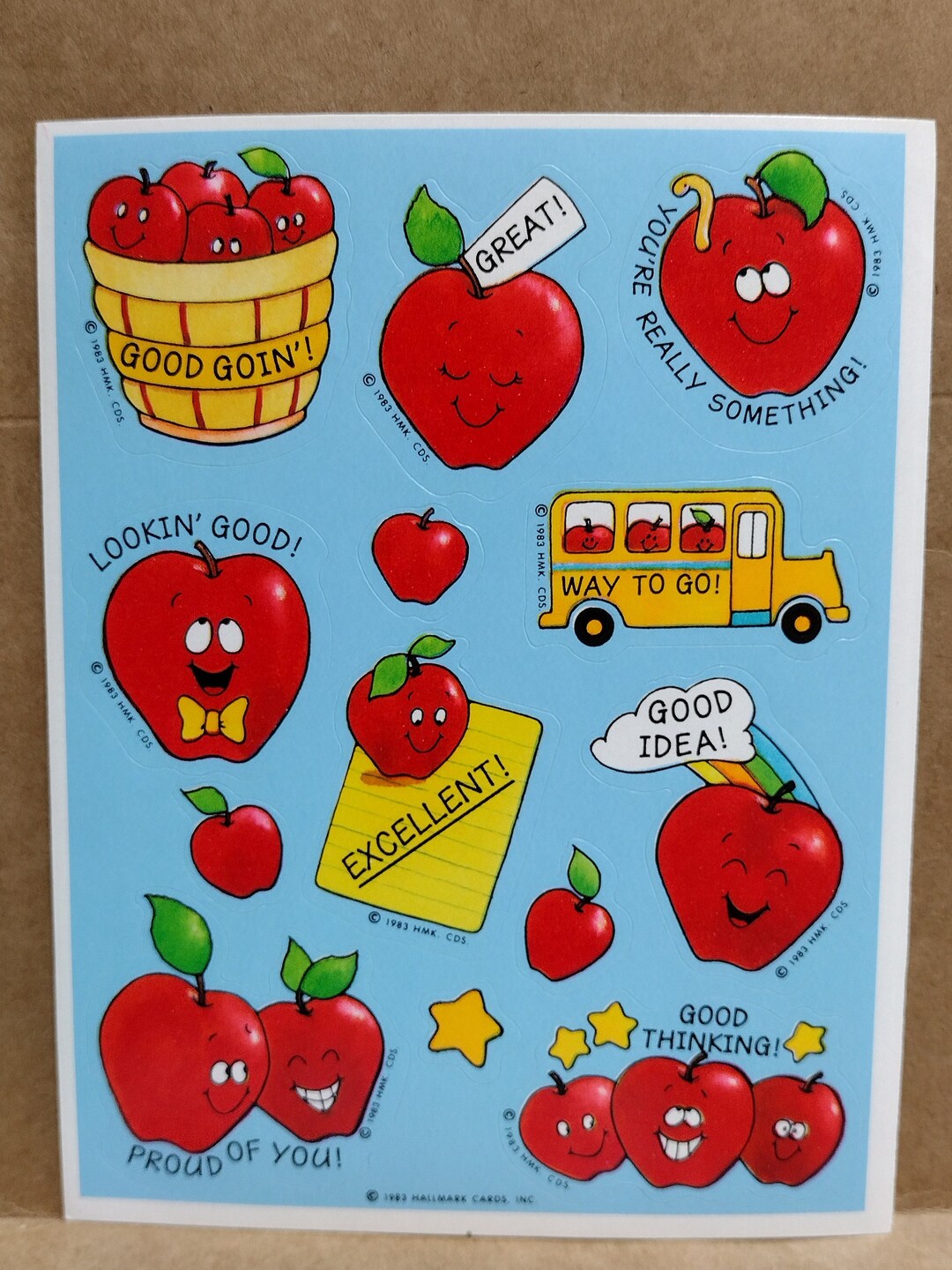 1980s 1990s 2000s Vintage Hallmark Sticker Sheet With Reward - Etsy