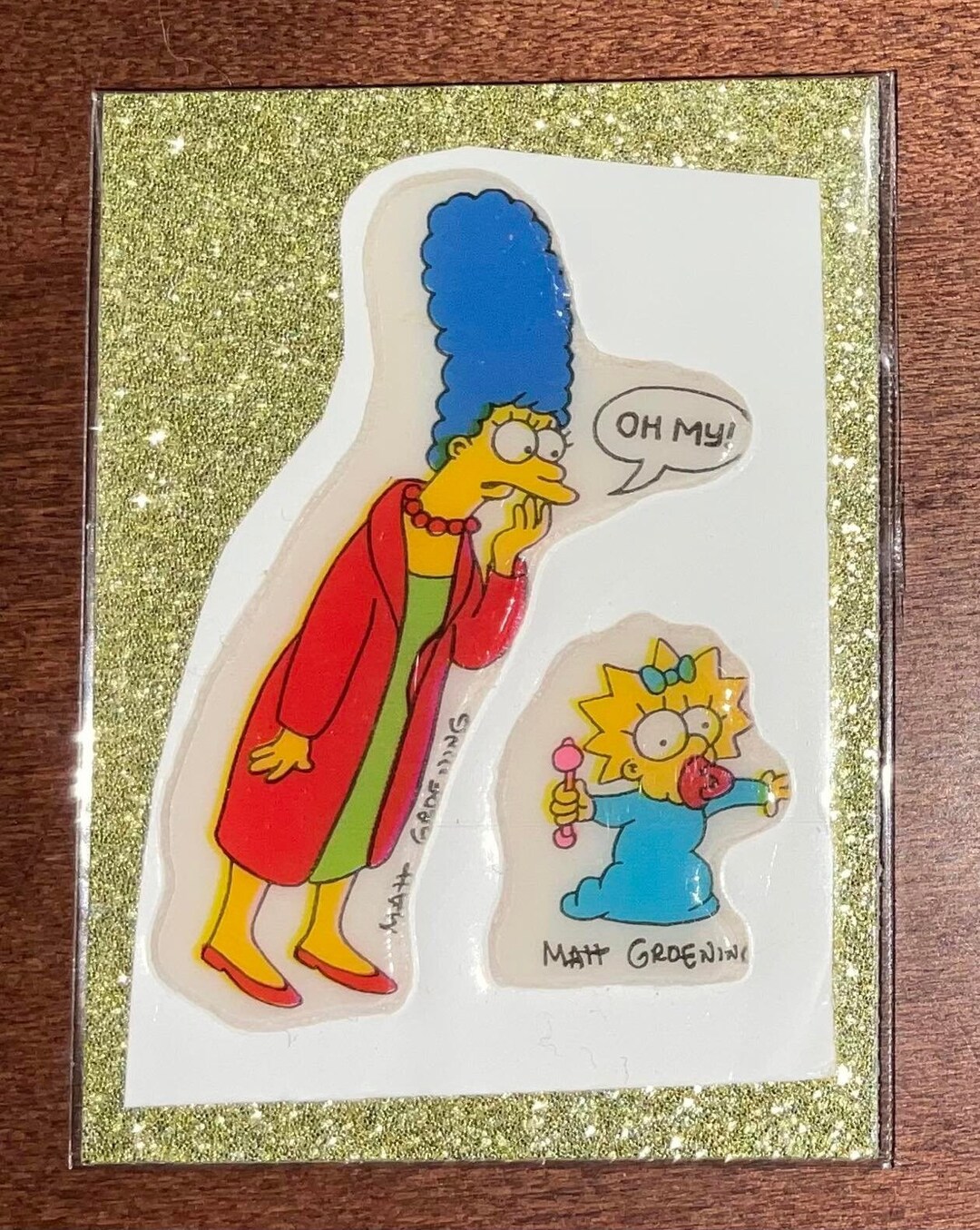 1980s 1990s Vintage Puffy Sticker - the Simpsons Family Cartoon, Marge ...