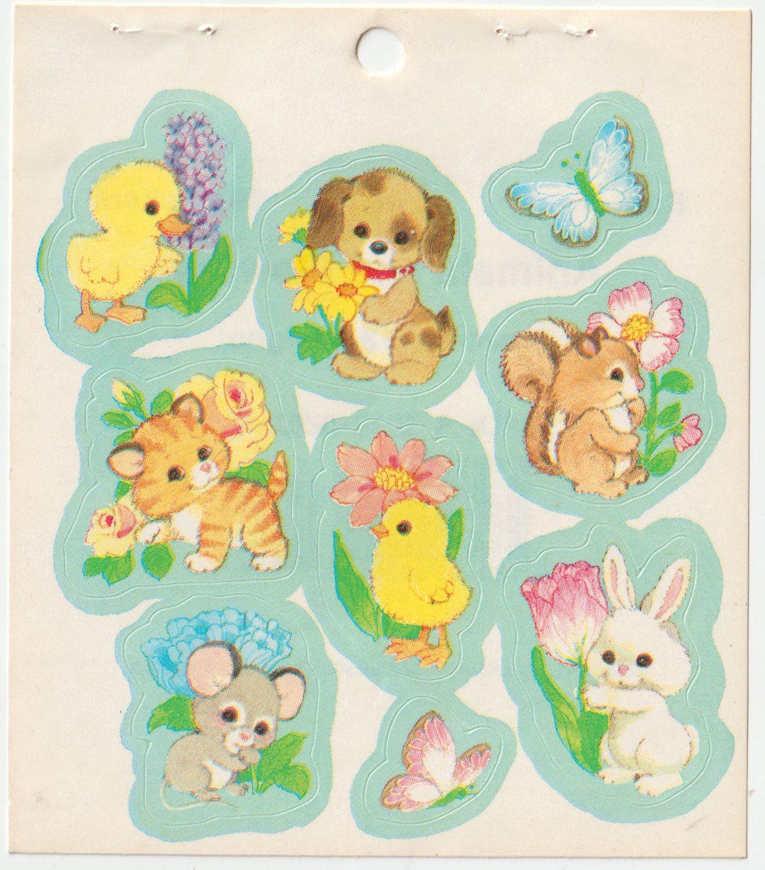 1980s 1990s 2000s Vintage Sticker Sheet by Redi-stix, Cute Animals ...