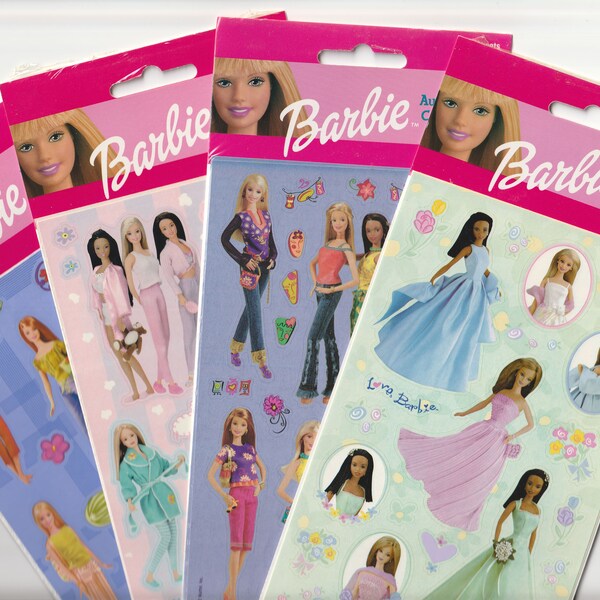 Mattel Barbie Stickers - Etsy