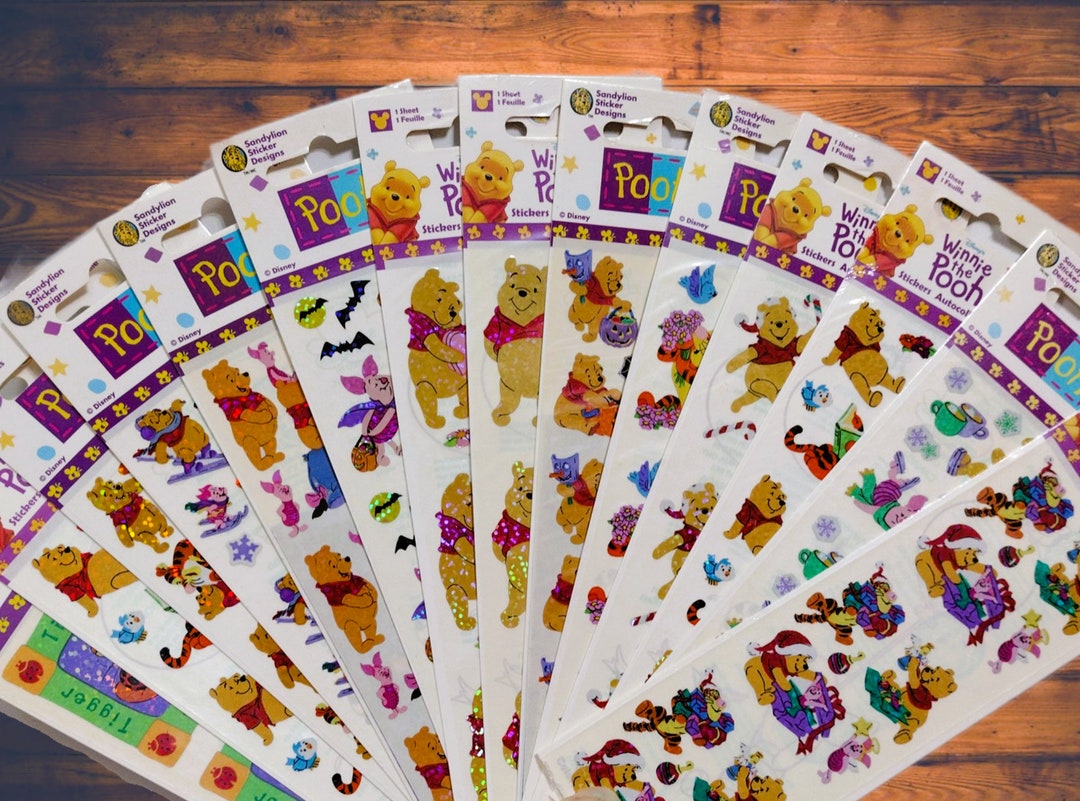 1990s 2000s Vintage Sandylion Prismatic Winnie the Pooh Single Sticker ...