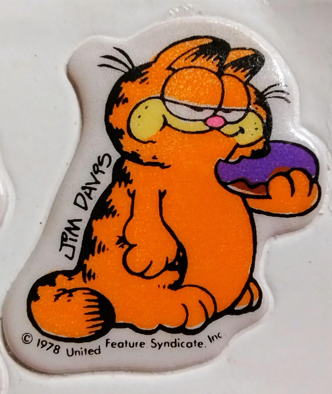 1980s 1990s 2000s Vintage Garfield Grape Donut Scratch and Sniff Puffy ...