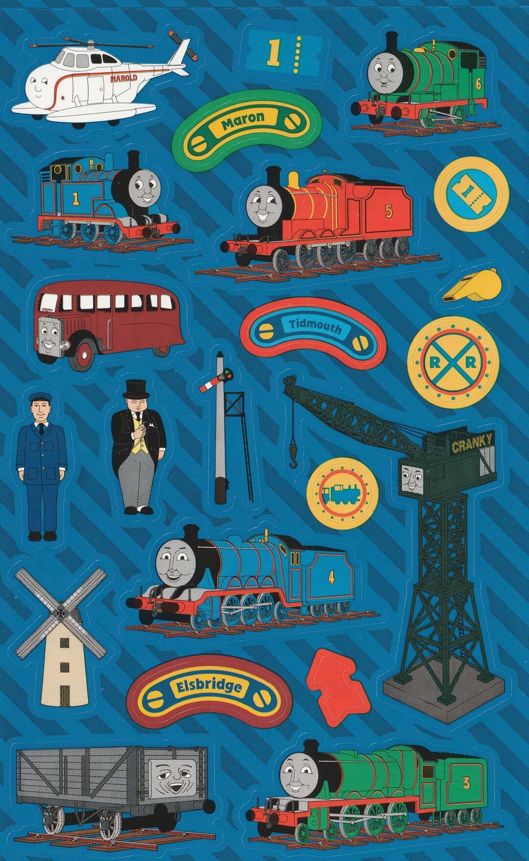 Vintage Stickers: Sandylion Thomas and Friends, the Tank Engine Train ...