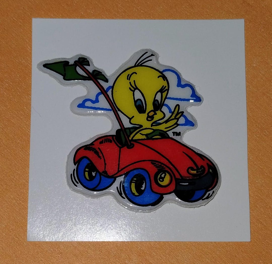 1980s Vintage Tweety Bird Puffy Sticker, Rare and Restored, Looney ...