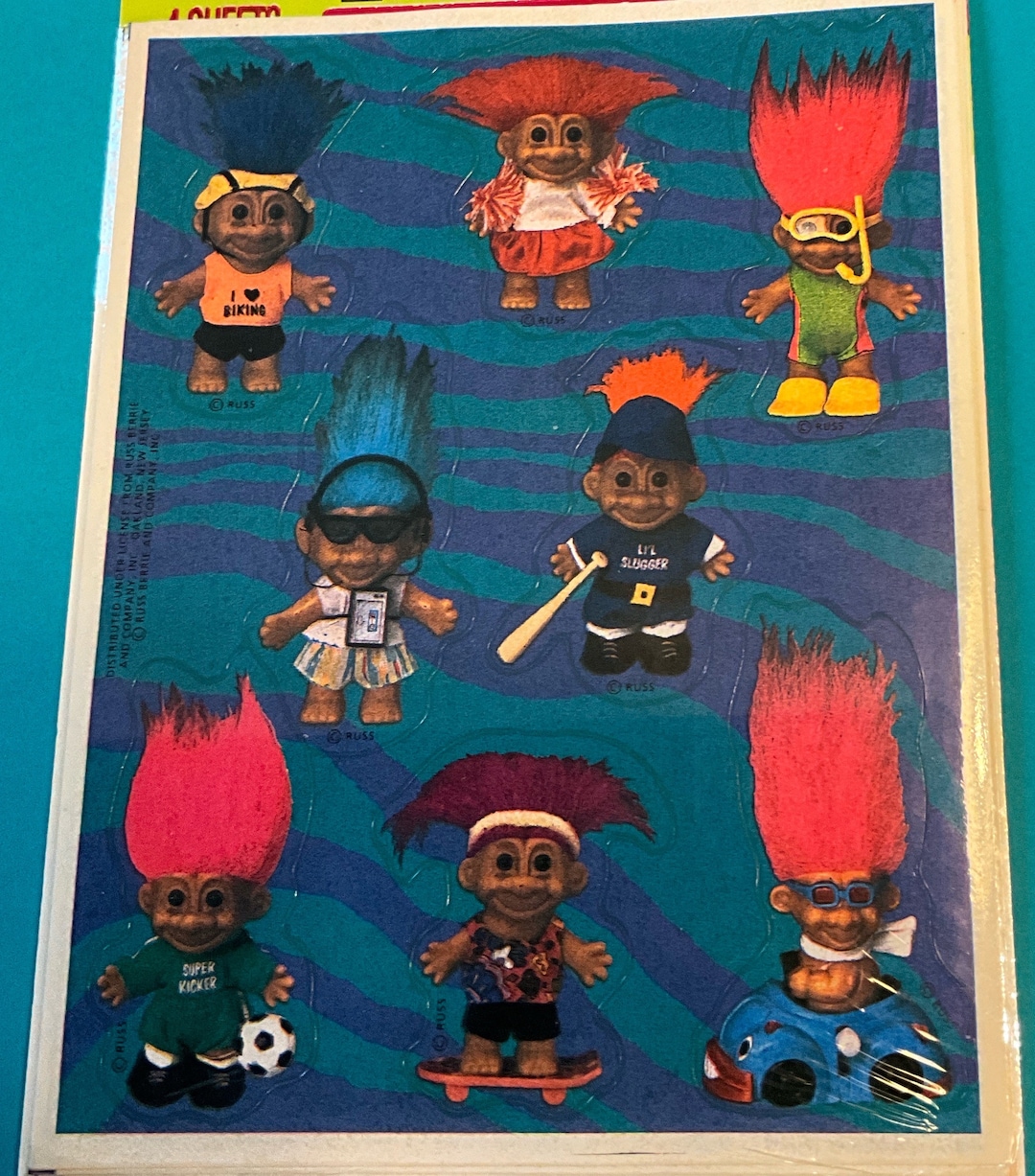 1980s 1990s 2000s Vintage Russ Berrie Troll Doll Single (1) Sticker ...