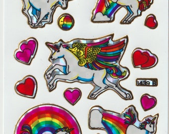 Vintage 1980s 1990s 2000s Kodak Photo Sticker Sheet, Prismatic From ...