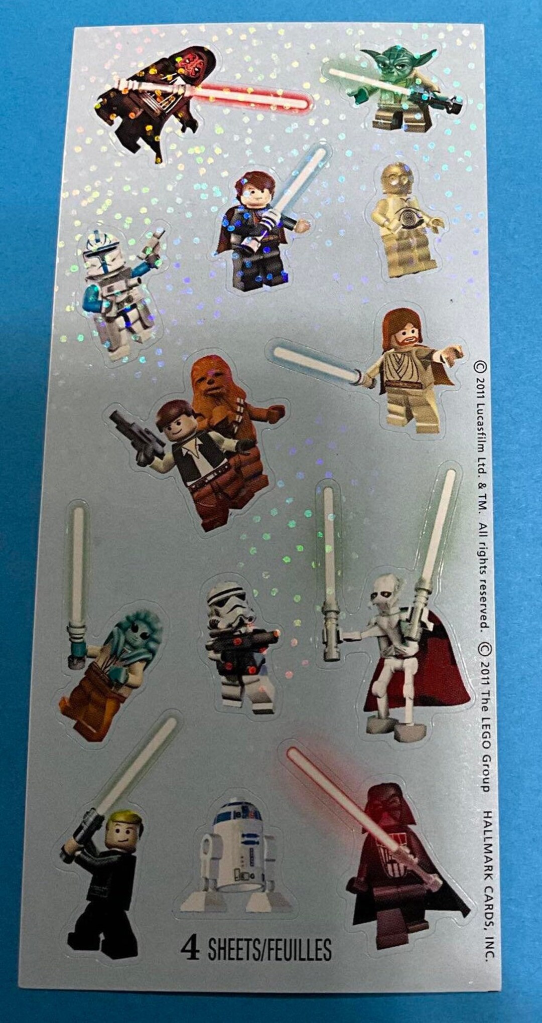 Vintage 1980s 1990s 2000s Hallmark Sticker Sheet, Holographic Star Wars ... Vintage 1980s 1990s 2000s Hallmark Sticker Sheet, Holographic Star Wars ...