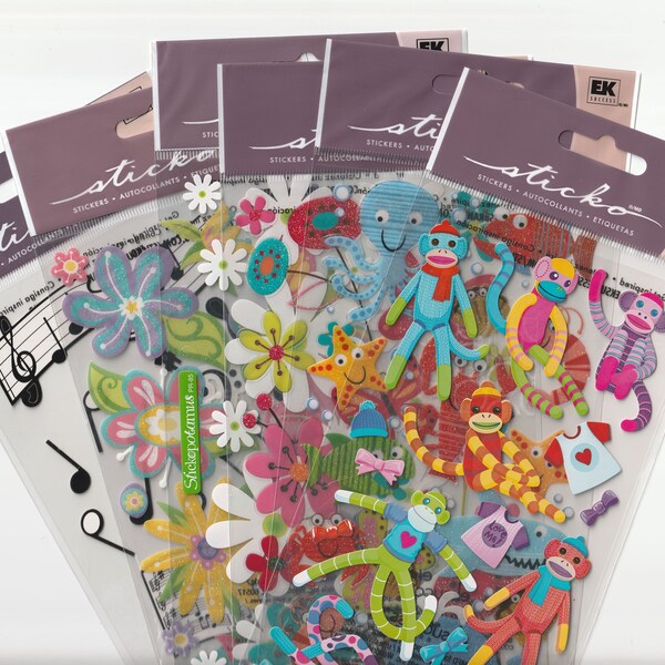 Sock Monkey Labels - Etsy