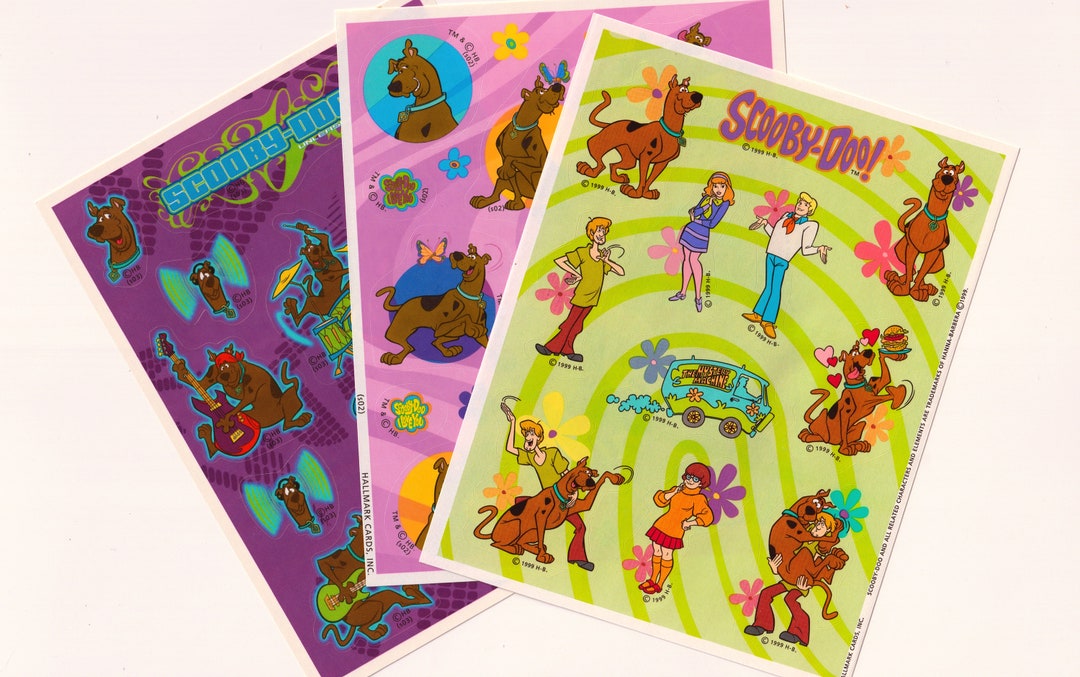 Vintage 1980s 1990s 2000s Hallmark Scooby Doo Sticker Sheets: You ...