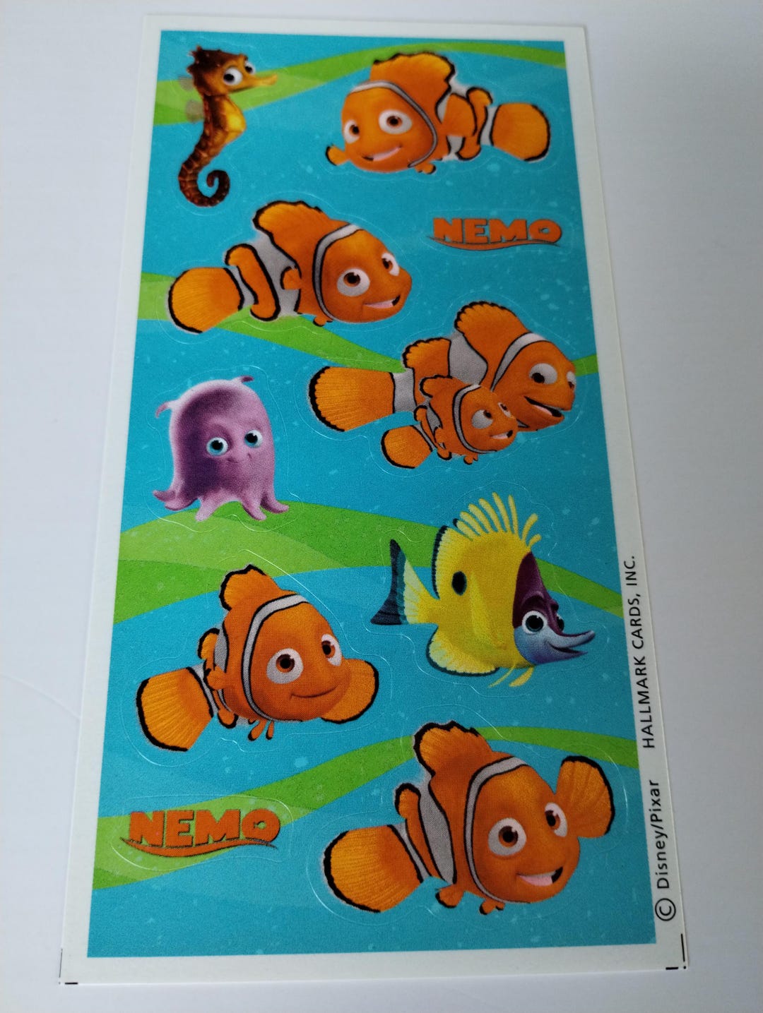 Vintage 1980s 1990s 2000s Disney/pixar Finding Nemo Hallmark Sticker ...