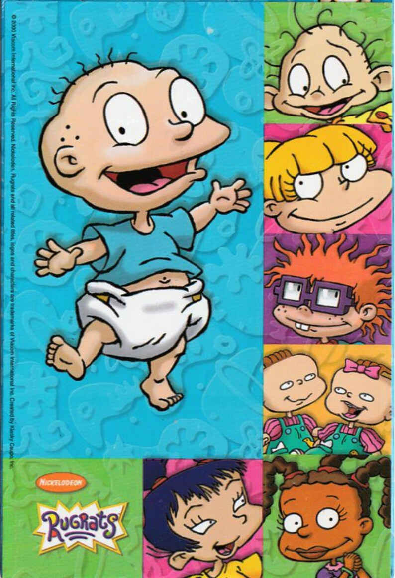 Vintage Rugrats Sticker Sheet 1980s 1990s Nostalgia, Nickelodeon, Rare ...