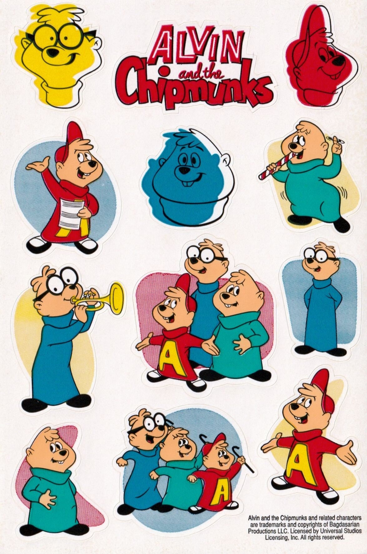Alvin the Chipmunks Stickers - Etsy